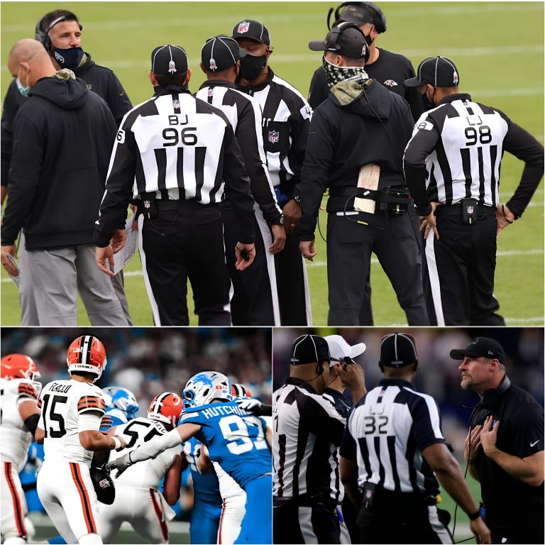 NFL Shock: Four Referees Suspended After Browns vs Lions Game for ...