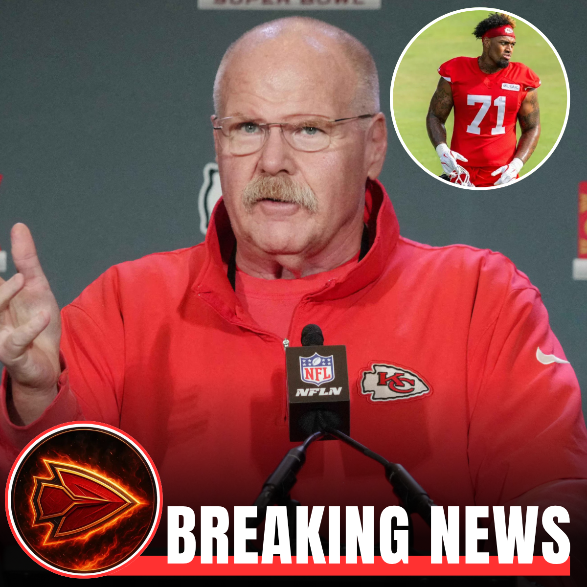 SAD NEWS: Coach Andy Reid officially updates the Kansas City Chiefs ...