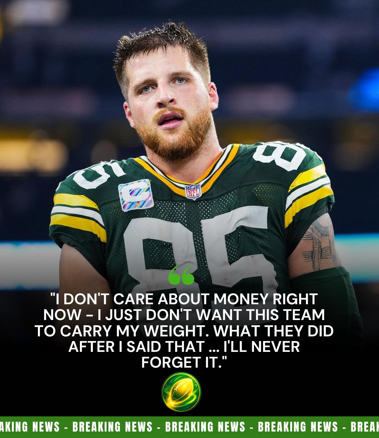 PACKERS SHOCKWAVE OUT OF TITLETOWN! After suffering an ACL injury that ...