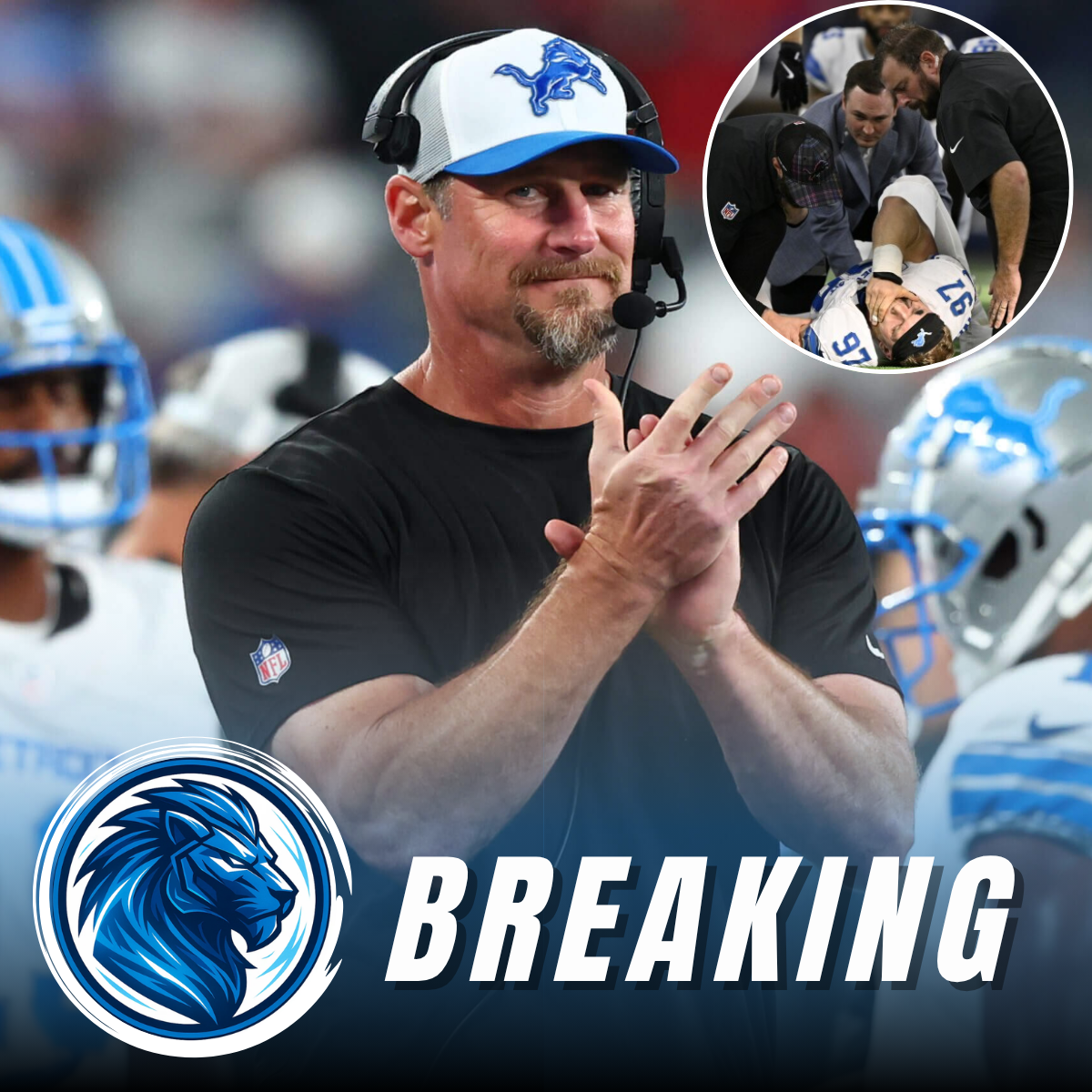 Shocking update: A star player for the Detroit Lions was rushed to the ...